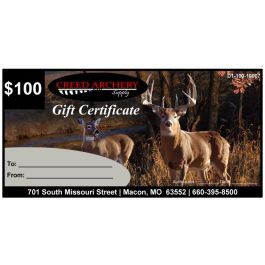 Creed Archery Supply Gift Certificates | Creed Archery Supply