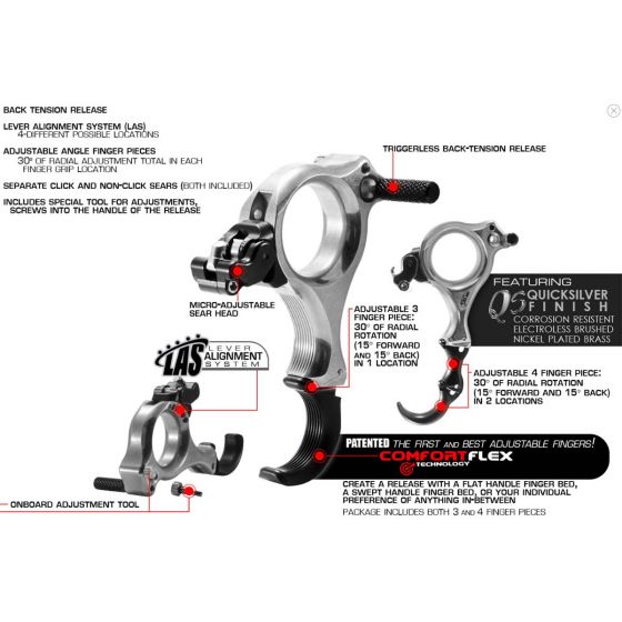 TRU Ball Fulkrum Flex Signature Series String Release | Creed Archery ...