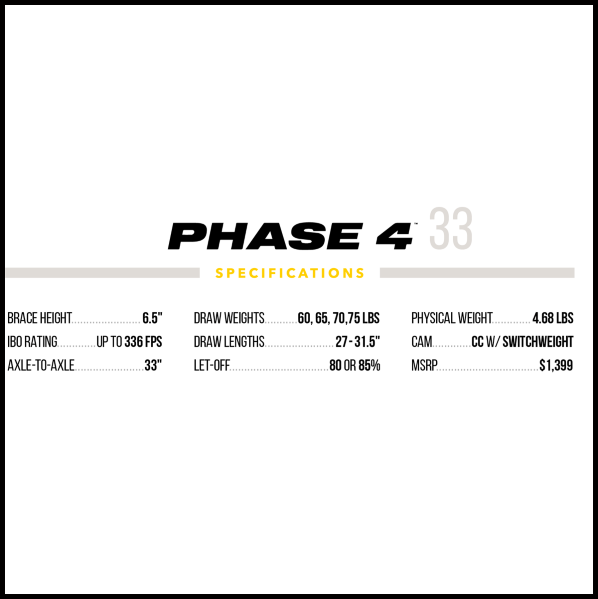 Mathews Phase4 33" Compound Bow | Creed Archery Supply