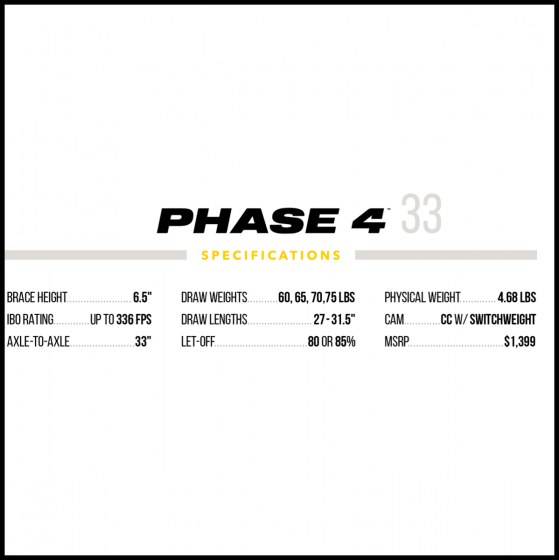 Mathews Phase4 33" Compound Bow | Creed Archery Supply